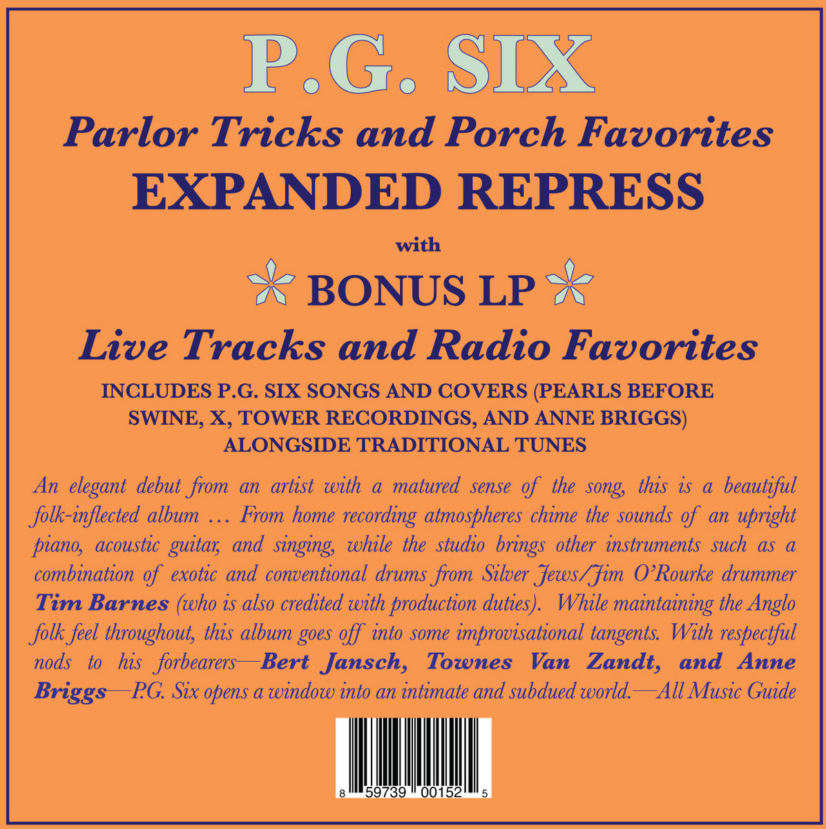 Parlor Tricks and Porch Favorites (2023 Expanded Edition) | P.G. Six