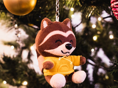 Chillhop Raccoon Keychain Plushie | Chillhop Music