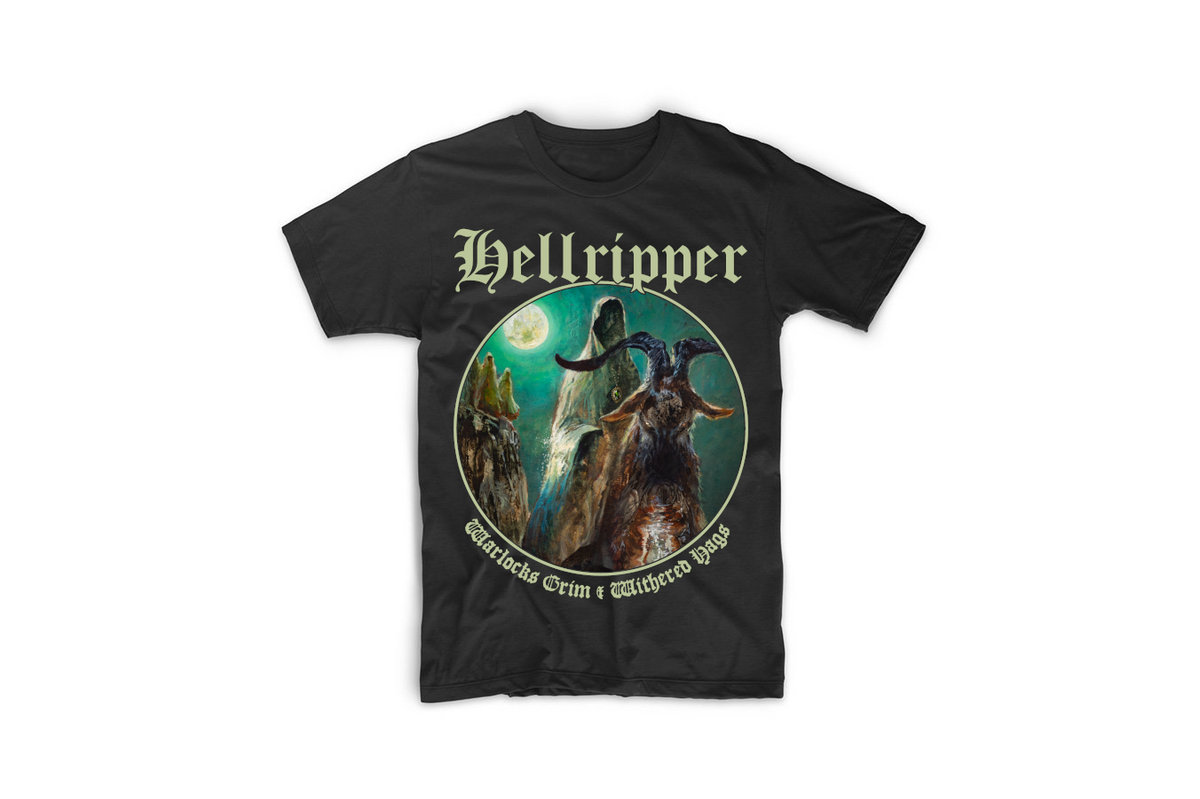 'Warlocks Grim & Withered Hags' T-Shirt (Size 2XL - 4XL) | Hellripper