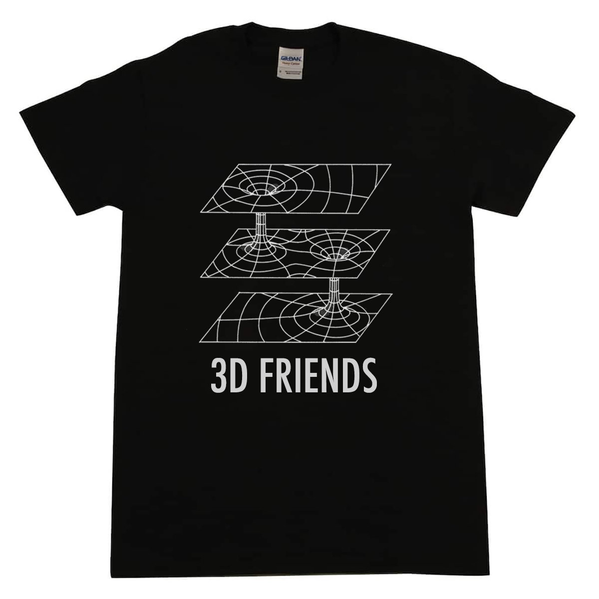 3D FRIENDS - Parallel Universe Tee - Black | 3D FRIENDS