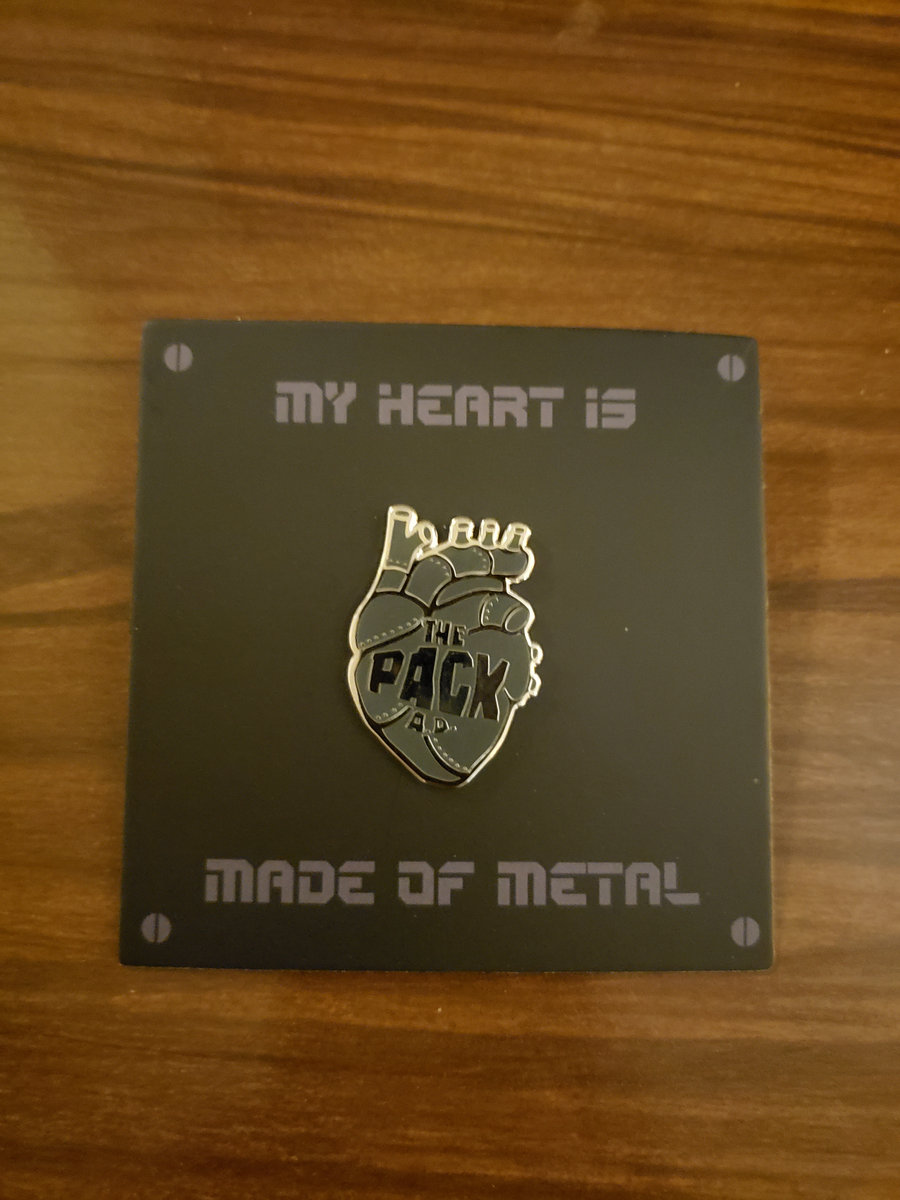 My Heart is Made of Metal Enamel Pack Pin | The Pack a.d.