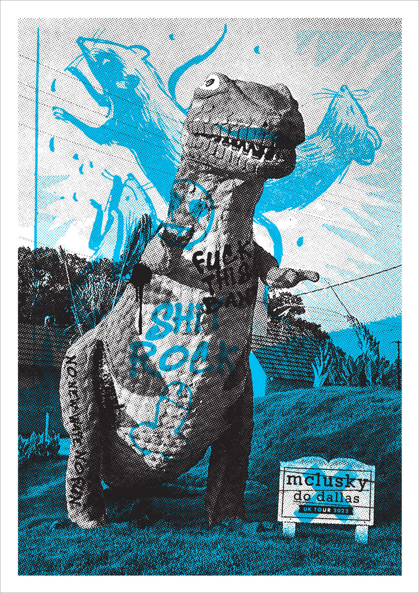 mclusky t tex UK tour poster | christian fitness