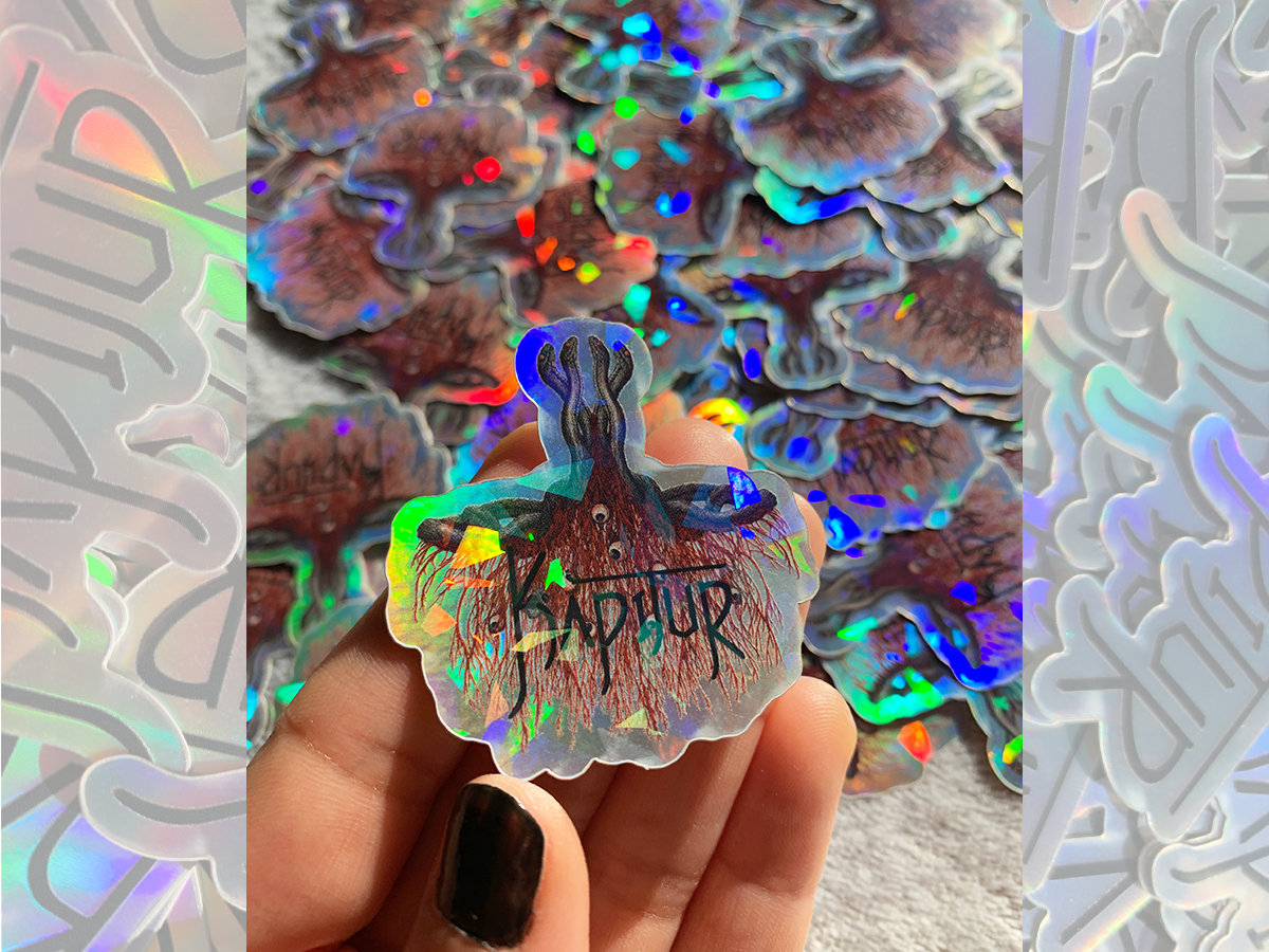 Holographic snakes sticker | Kapitur