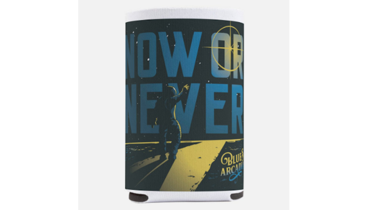 Now Or Never stubby holder | Blues Arcadia