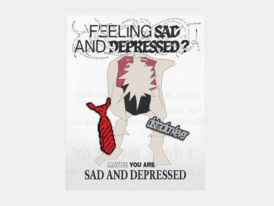 Sad Poster + Stickers Bundle | distraction4ever