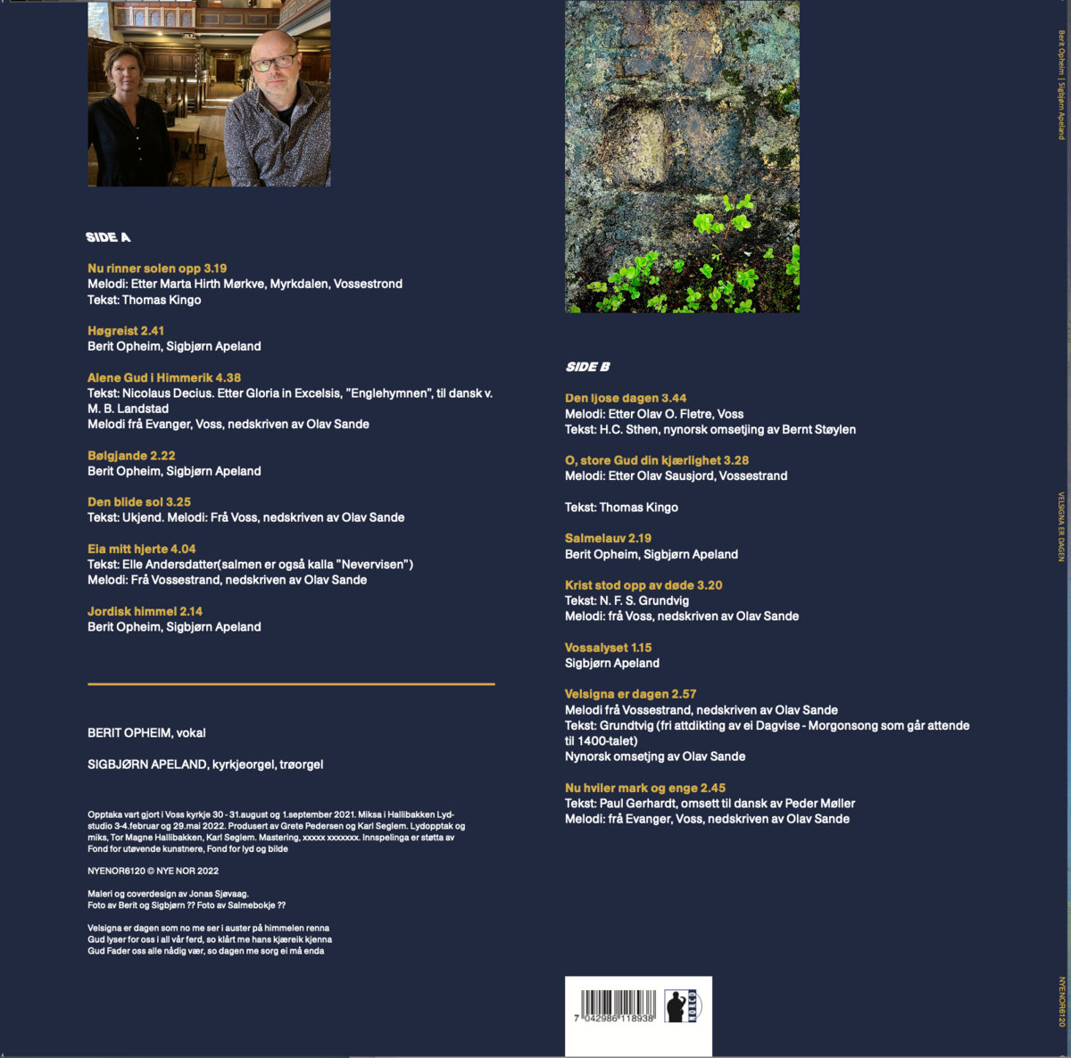 Velsigna er dagen | Berit Opheim og Sigbjørn Apeland