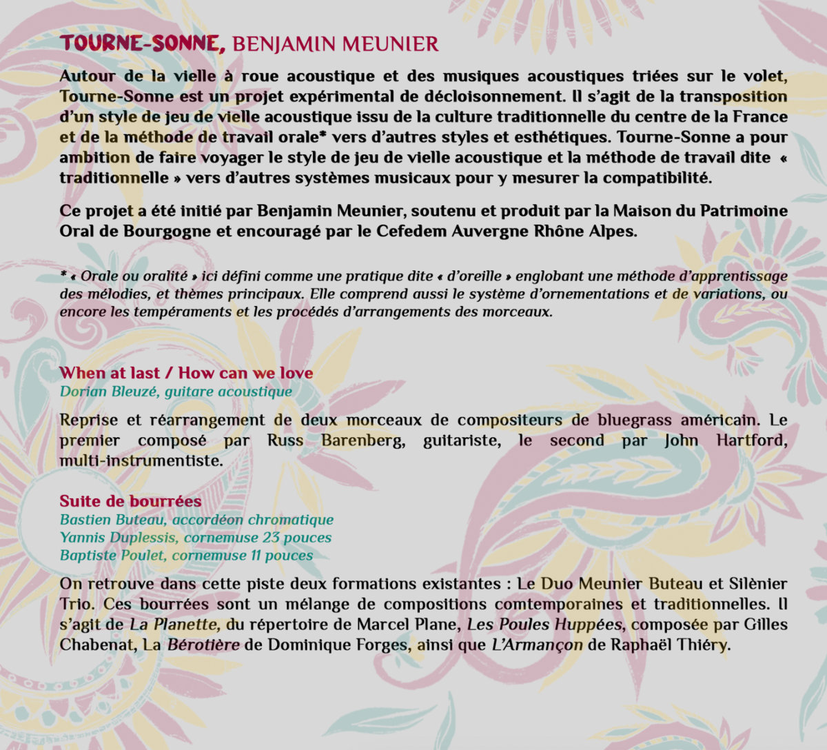 TOURNE-SONNE | Benjamin MEUNIER | BENJAMIN MEUNIER