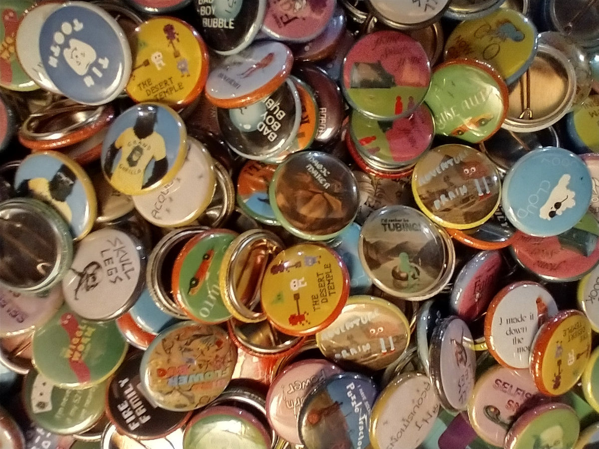 Tux and Fanny Buttons, Second Batch | Albert Birney and Gabriel Koenig