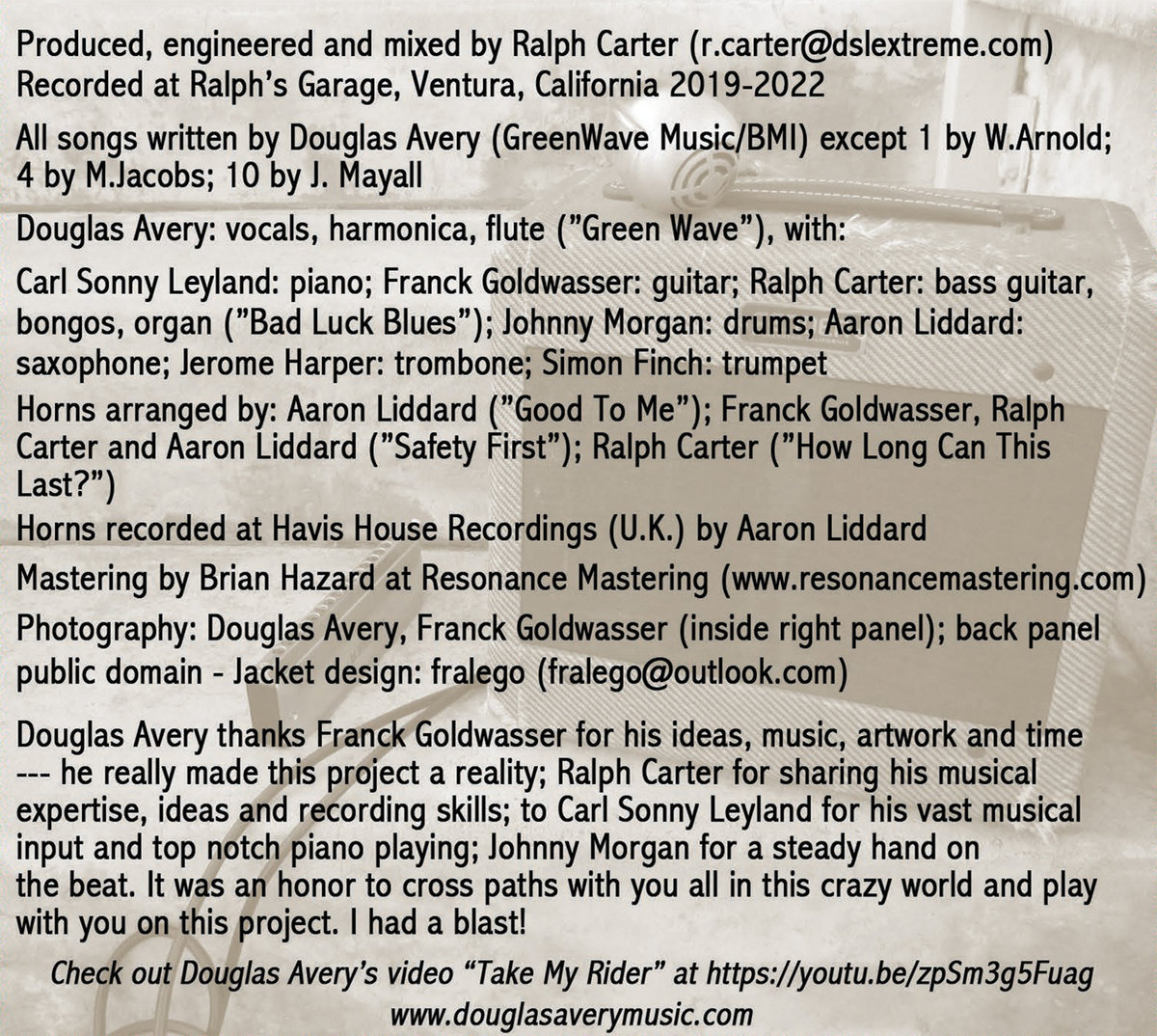 Take My Rider | Douglas Avery