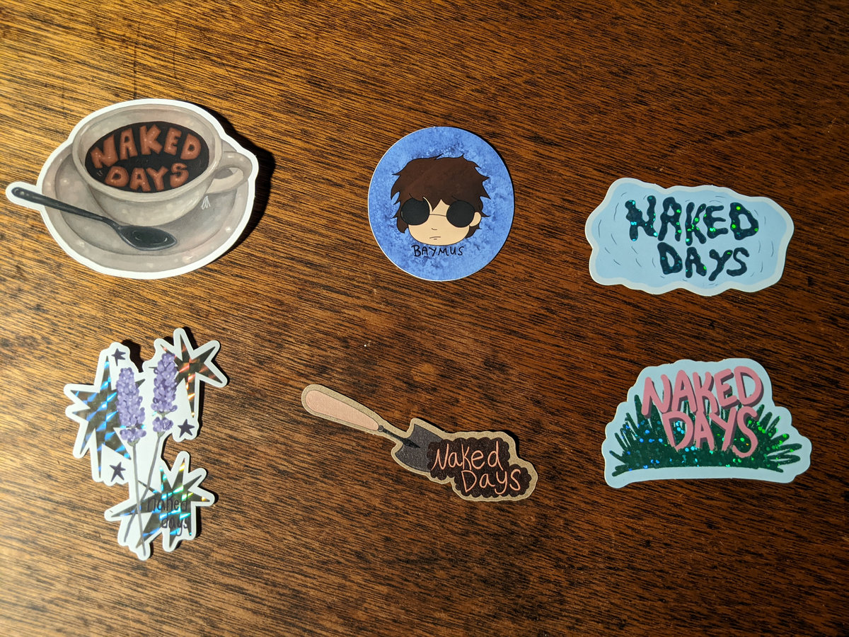 Stickers (set of 6) | Naked Days