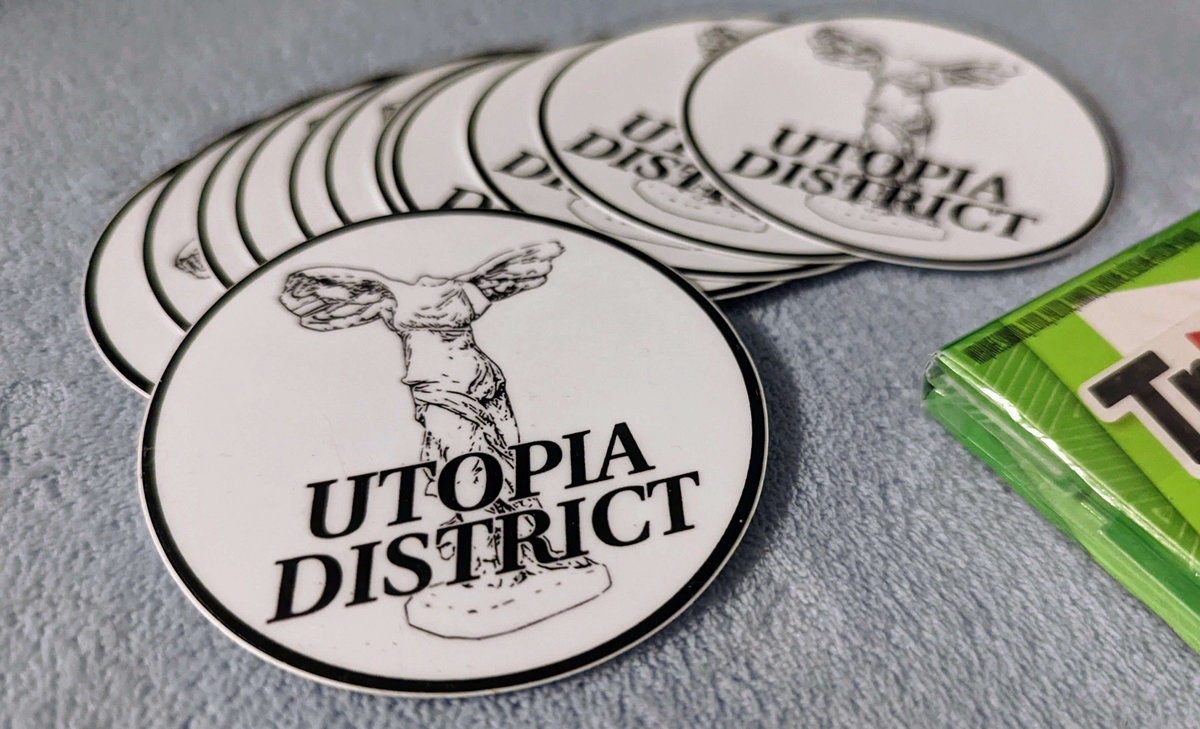 Die Cut Sticker - UD Logo 2 [White] | Utopia District