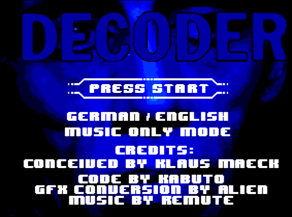 Decoder [Sega Mega Drive / Genesis music album] | Remute