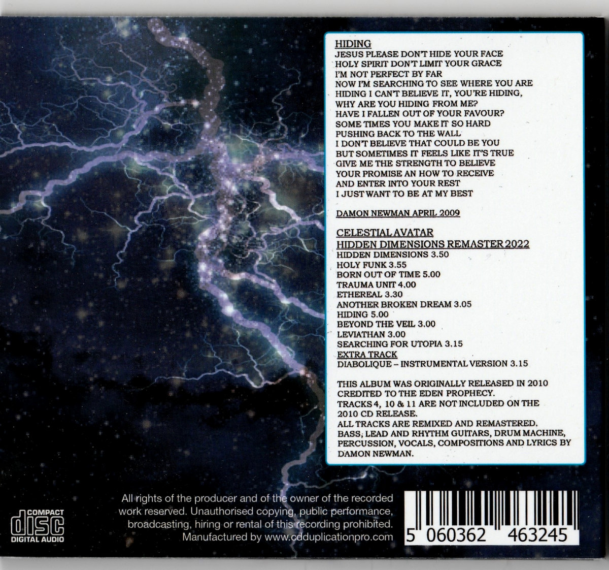 HIDDEN DIMENSIONS REMASTER 2022 | CELESTIAL AVATAR | Celestial Avatar