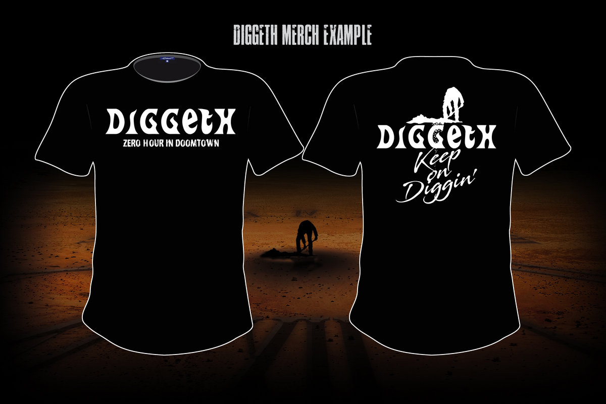 T-shirt Black - Keep on Diggin' | Diggeth