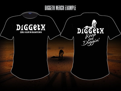 T-shirt Black - Keep on Diggin' | Diggeth