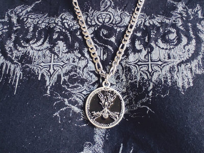 Human Serpent Symbol Medallion - Silver-Colored | Human Serpent