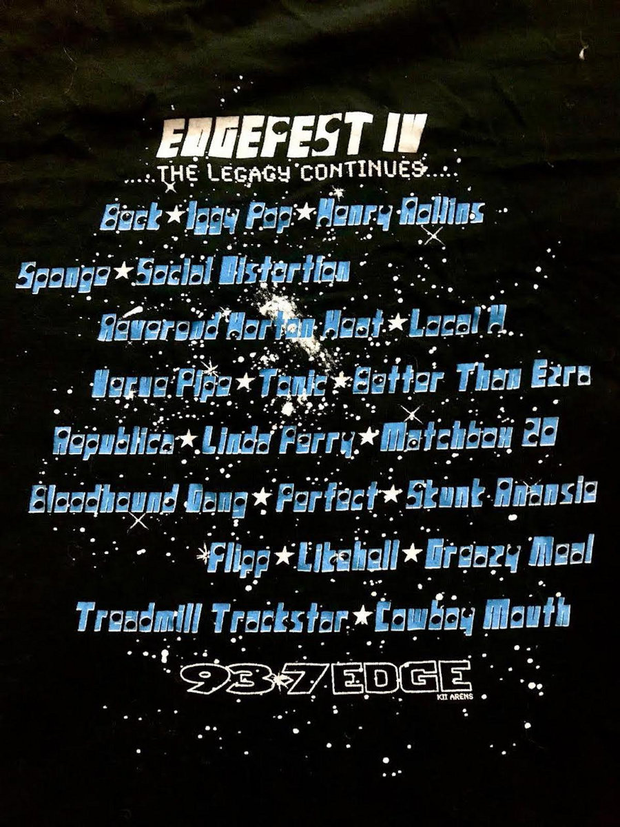 EDGEFEST IV T-SHIRT VINTAGE LARGE | rocksteady records
