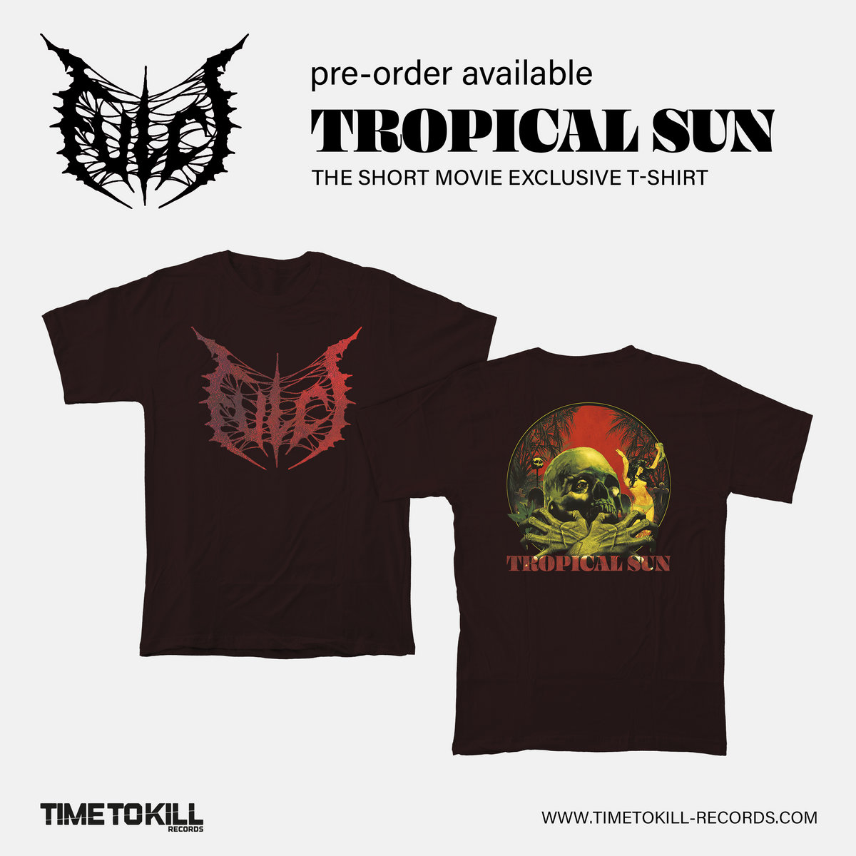 Fulci "Tropical Sun - The Short Movie" Washed logo Exclusive T-shirt | FULCI TROPICAL SUN