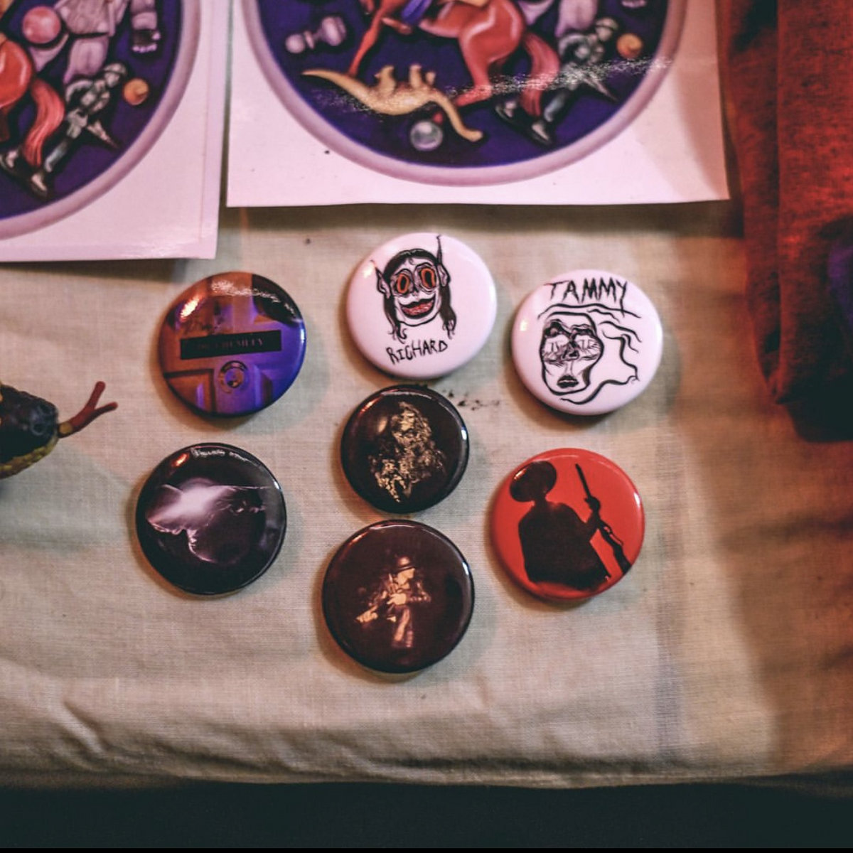 Character Buttons | The Moths TX