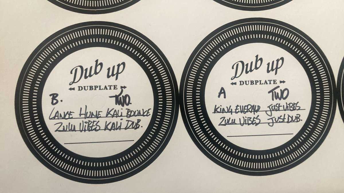 Dub Up Dubplate #2 King Everald - Just vibe / Lance Hume - Kali bounce ...