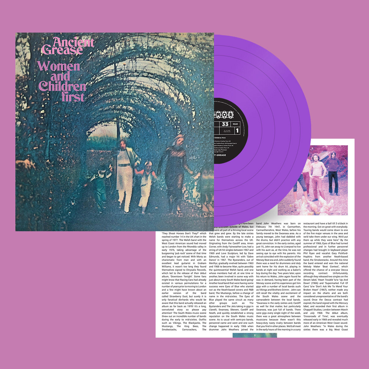 ANCIENT GREASE - Women And Children First (Purple LP) | Guerssen Records