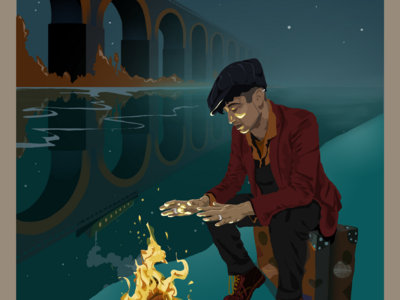 Jaz Delorean Fireside Poster | Jaz Delorean