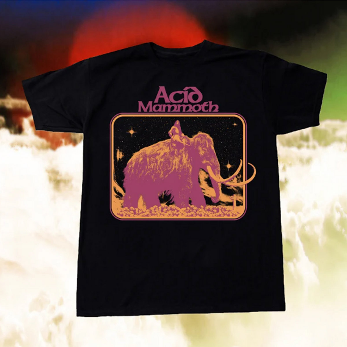 'Mammoth Rider' T-Shirt | Acid Mammoth
