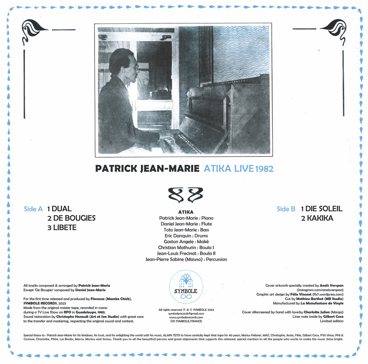 ATIKA LIVE - Patrick Jean-Marie - Unreleased before ! | Symbole Records