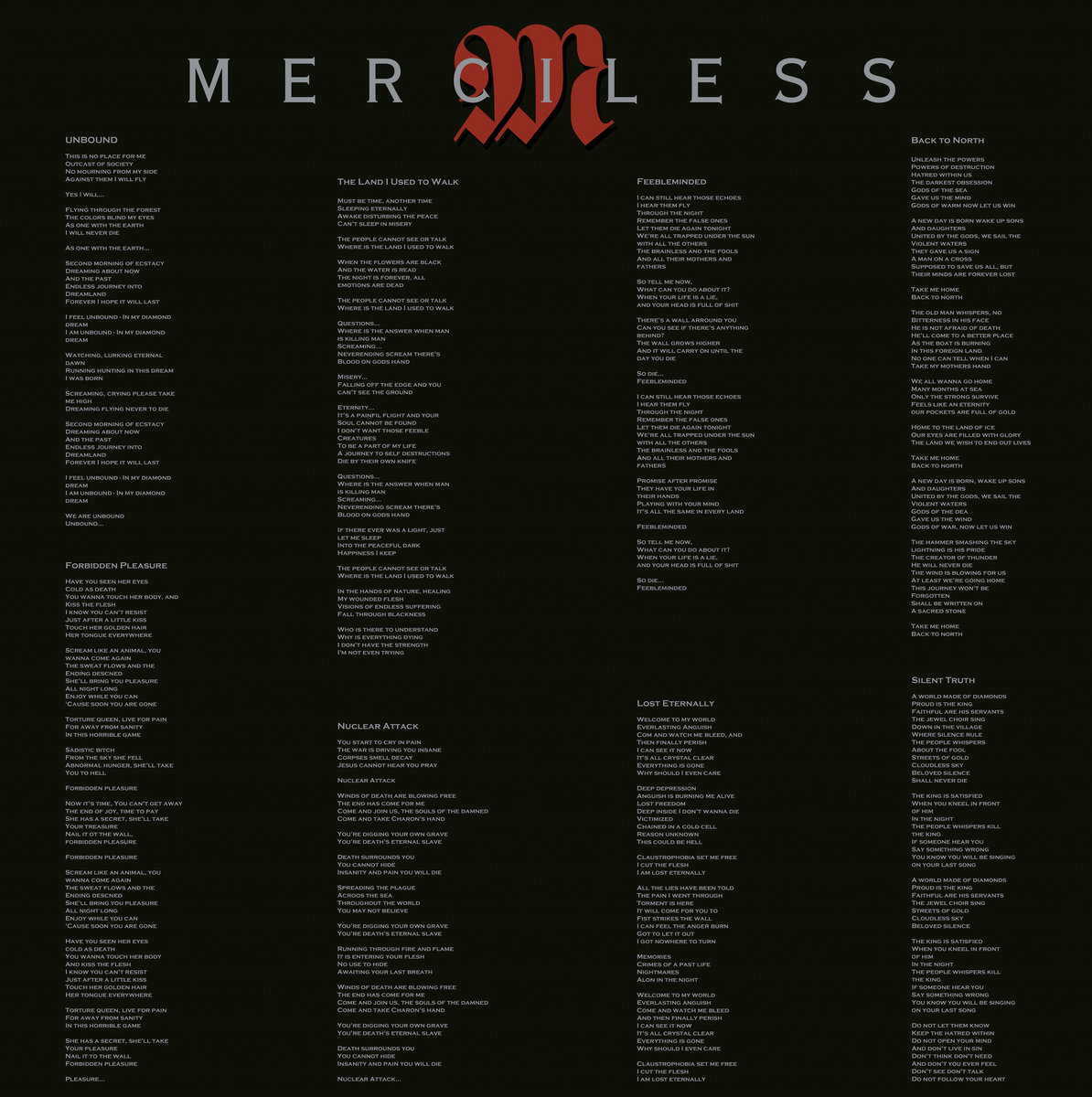 MERCILESS “Unbound” [TOD039] | Merciless | TEMPLE OF DARKNESS RECORDS