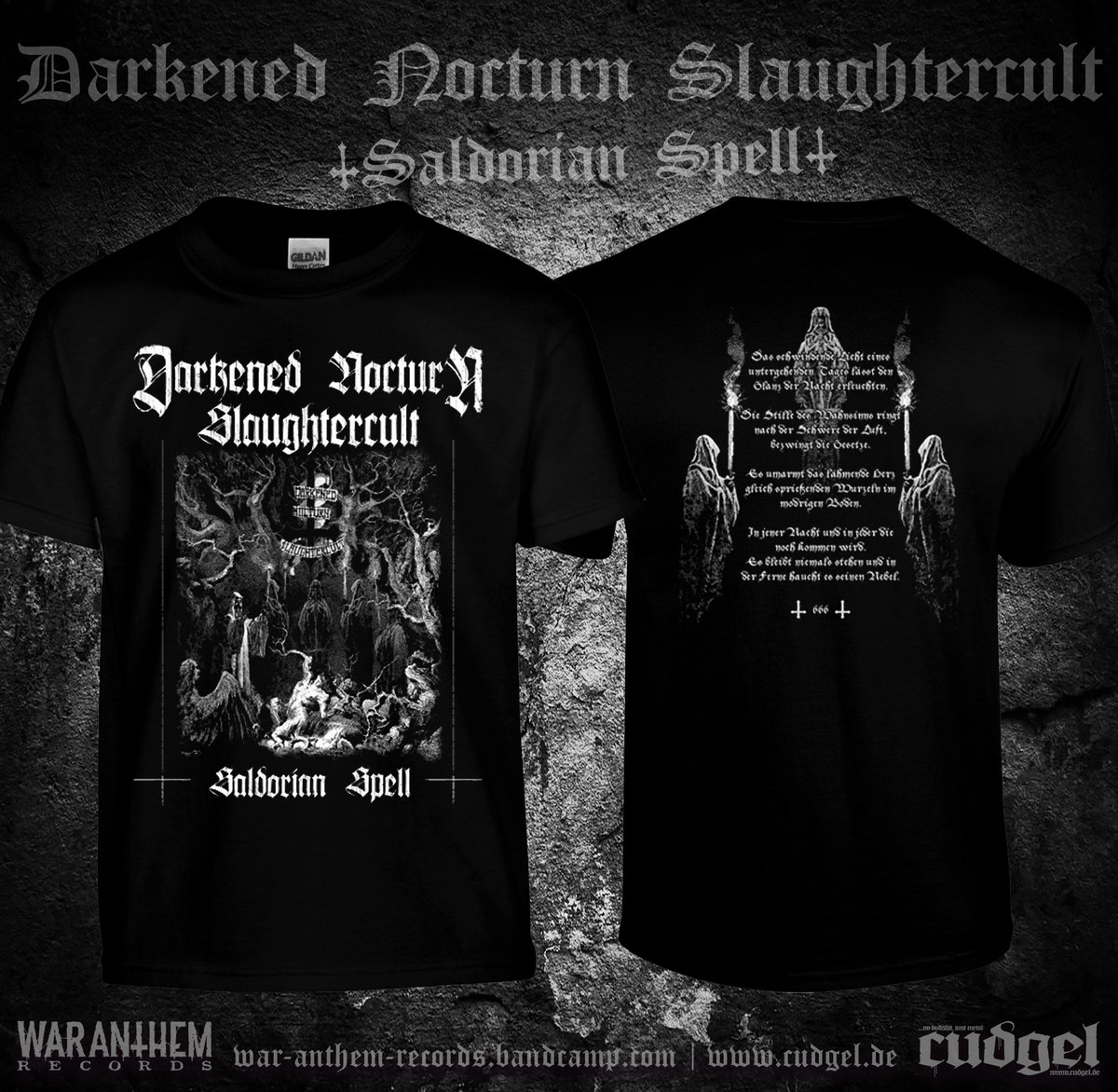DARKENED NOCTURN SLAUGHTERCULT "Saldorian Spell" T-Shirt | WAR ANTHEM ...