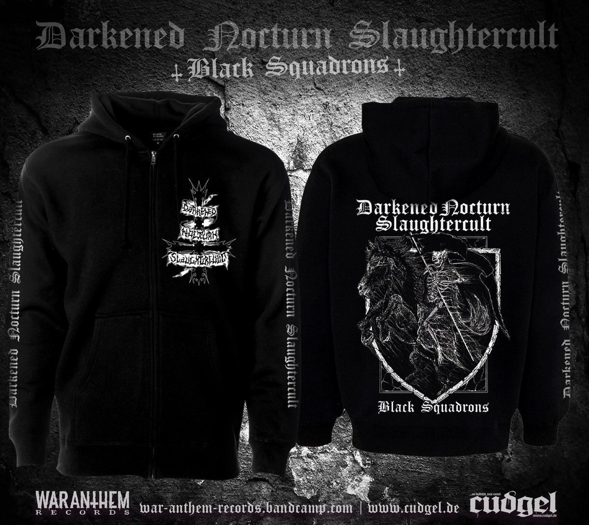 DARKENED NOCTURN SLAUGHTERCULT "Black Squadrons" Hooded Zipper | WAR ...