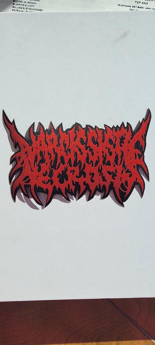 Woven Patch (Logo in 'Blood Red' ) | Narcissistic Necrosis