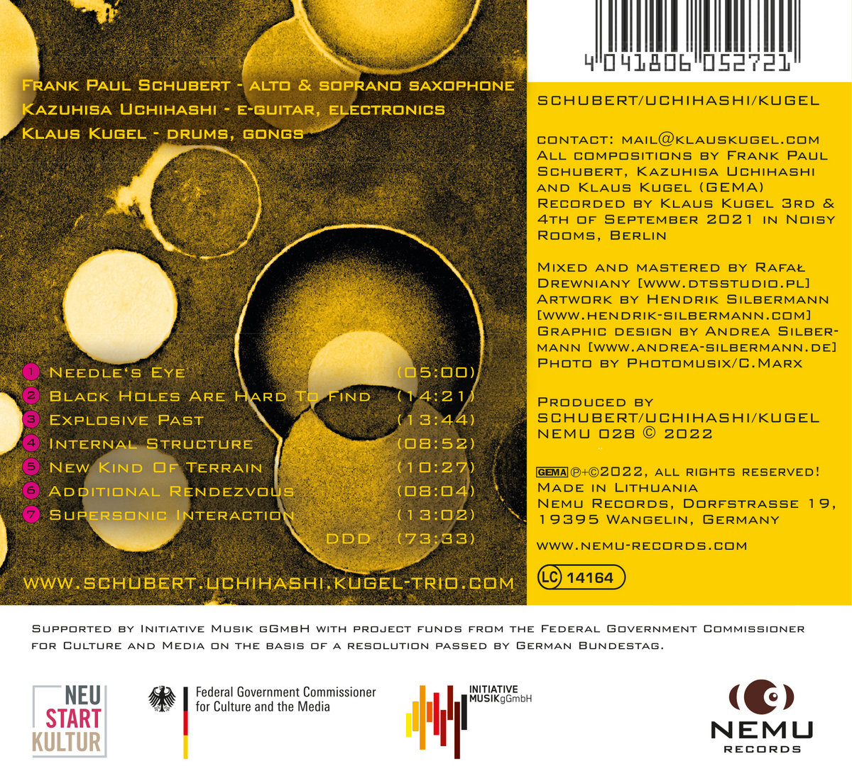 BLACK HOLES ARE HARD TO FIND | Frank Paul Schubert, Kazuhisa Uchihashi ...