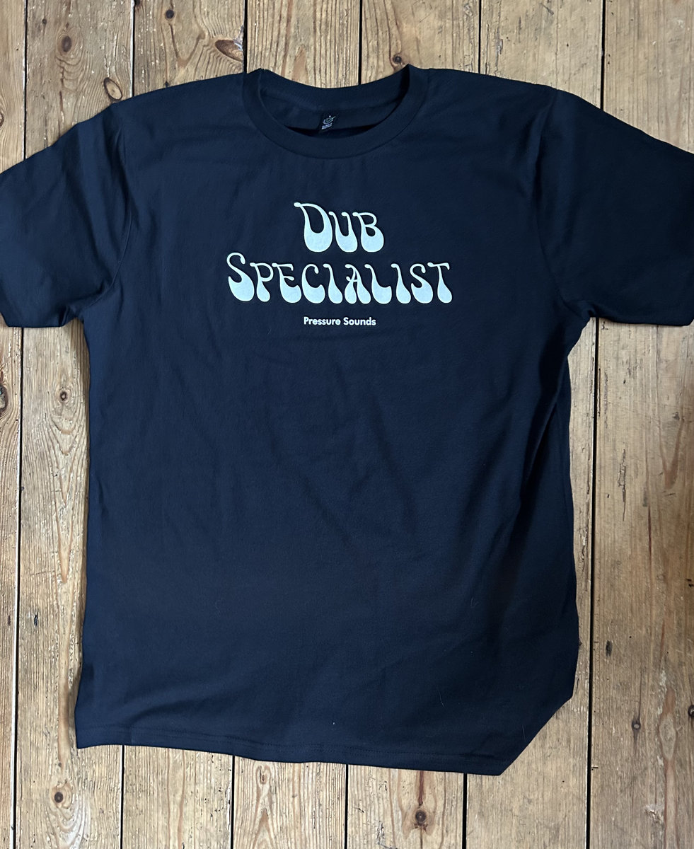 Dub. Specialist Black t shirt White print | Pressure Sounds