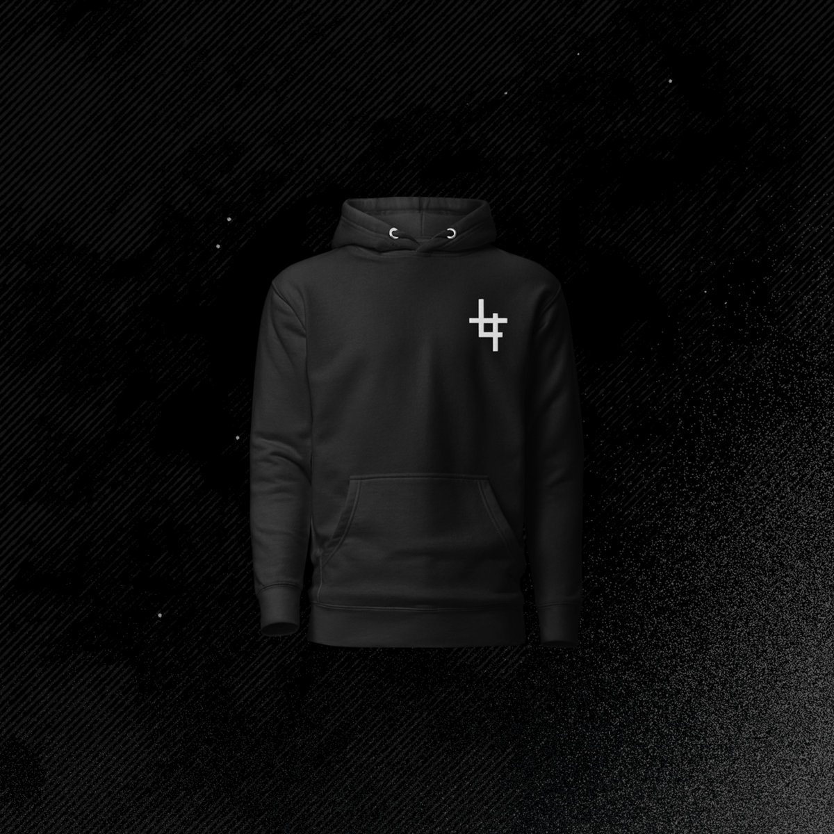 Black Embroidered Hoodie + "Liminal Rain" digital download | Subseconds