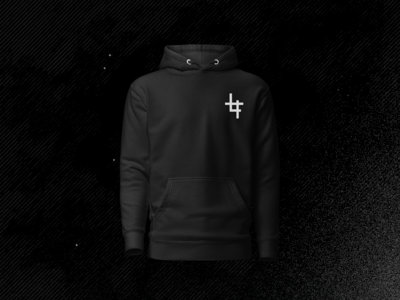 Black Embroidered Hoodie + "Liminal Rain" digital download | Subseconds