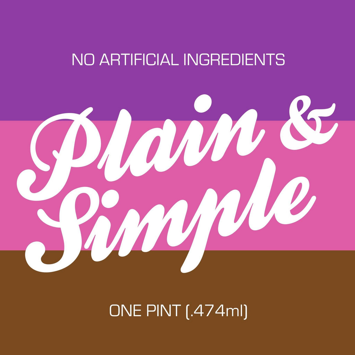 Plain & Simple acrylic badge pin - includes download! | Turnstyle