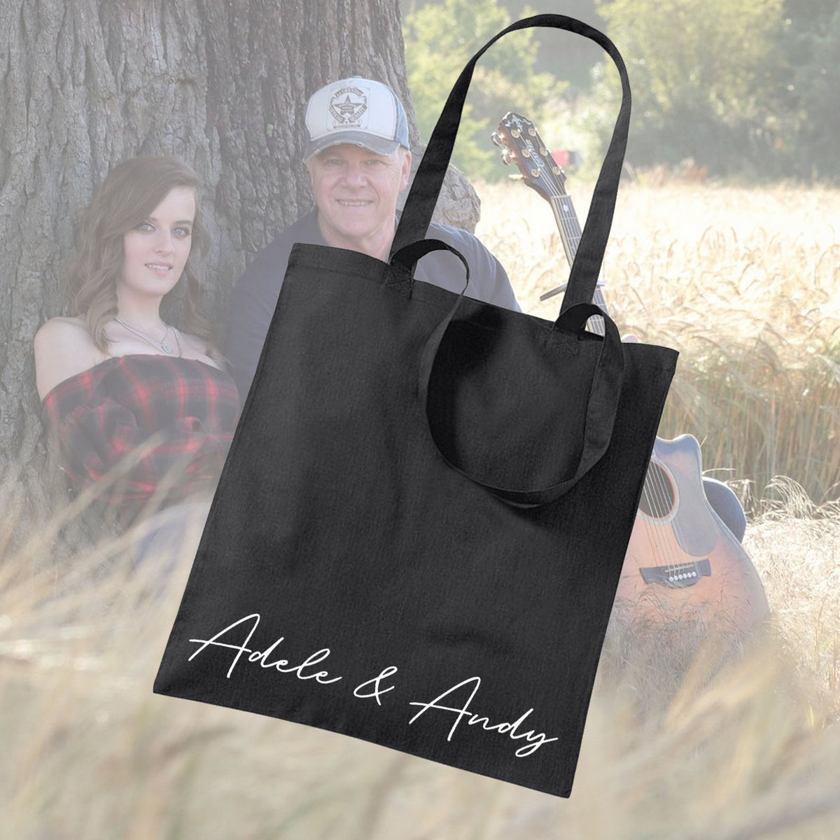 Black Tote Bag | Adele & Andy