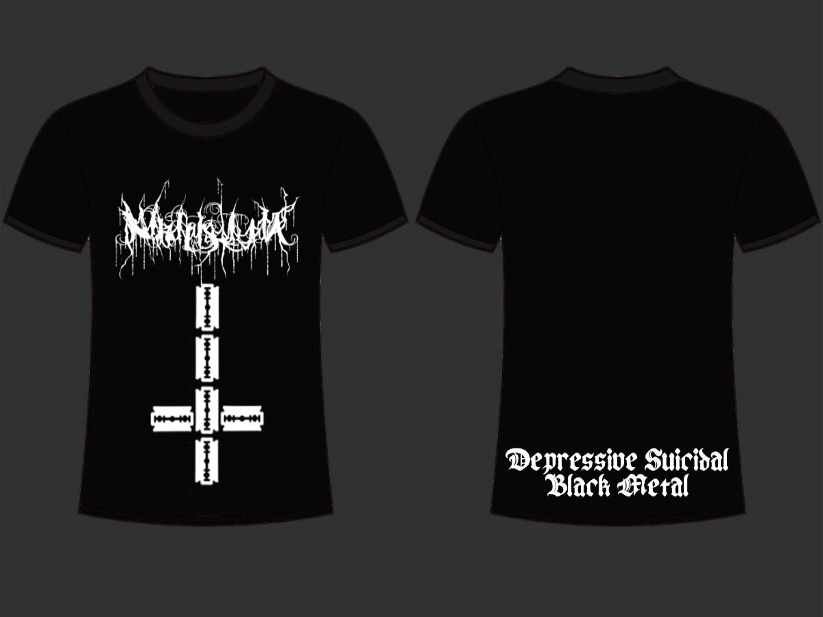 Classic Nihilistium razor blade cross tshirt | Nihilistium