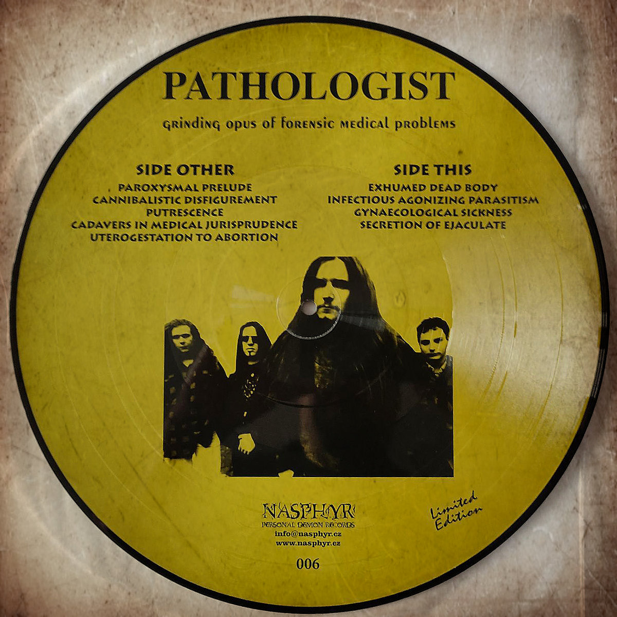 12"LP | Pathologist | Grinding Opus Of Forensic Medical Problems ...
