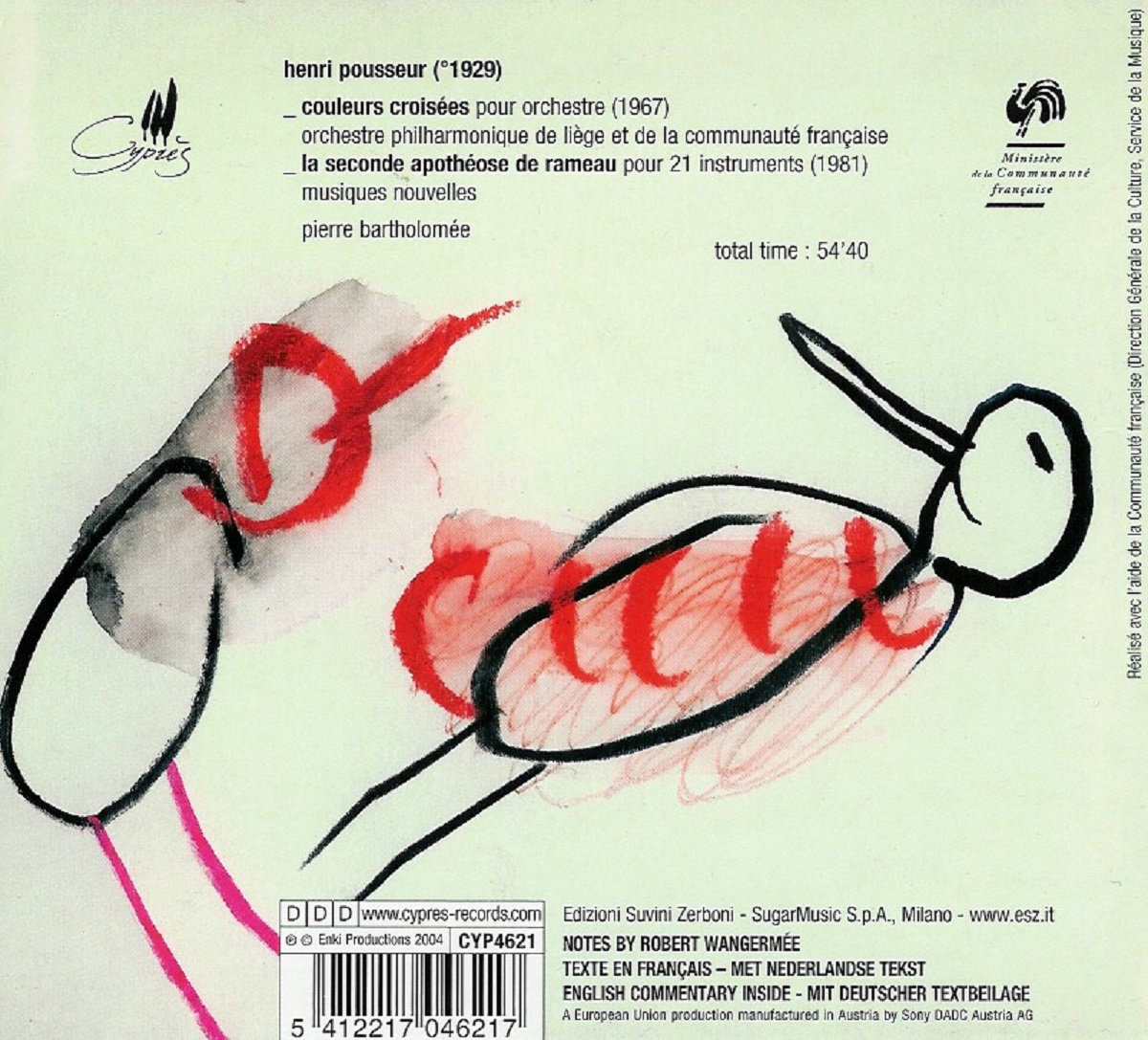 Henri Pousseur | Couleurs croisées | Orchestre Philharmonique Royal de ...