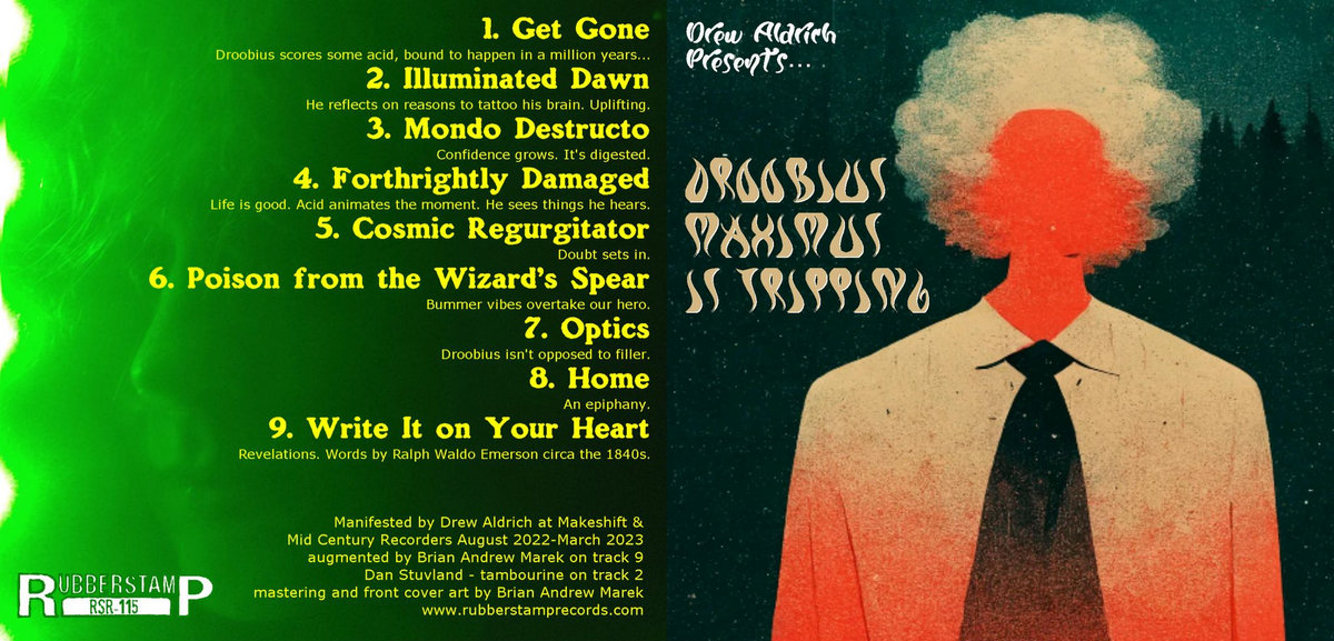 Droobius Maximus Is Tripping | Drew Aldrich | Rubberstamp Records