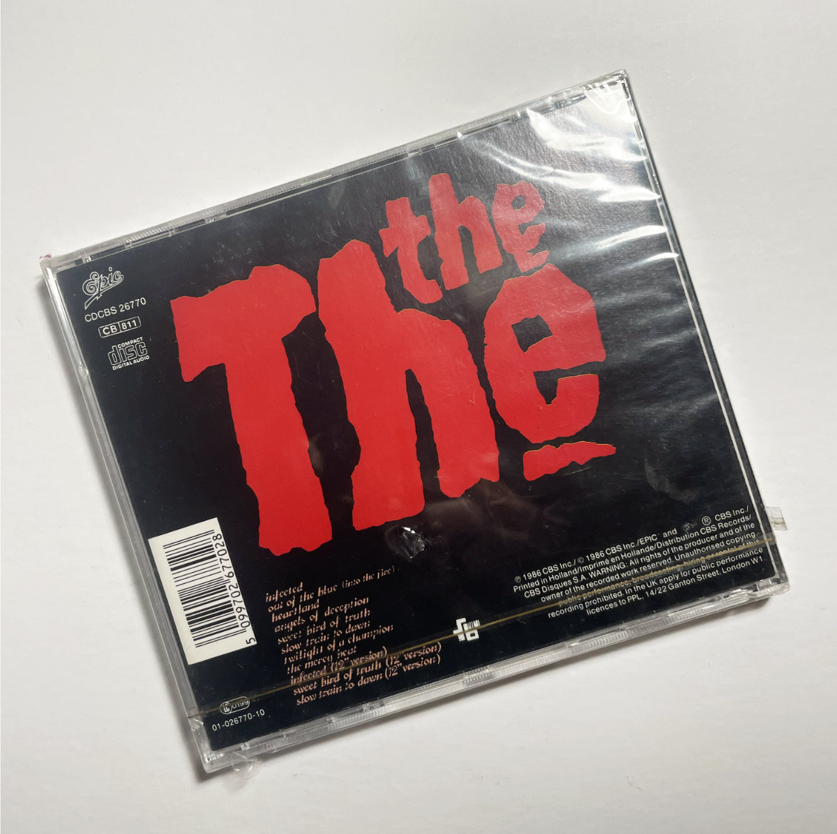 Original 'Infected' CD, in cellophane | THE THE