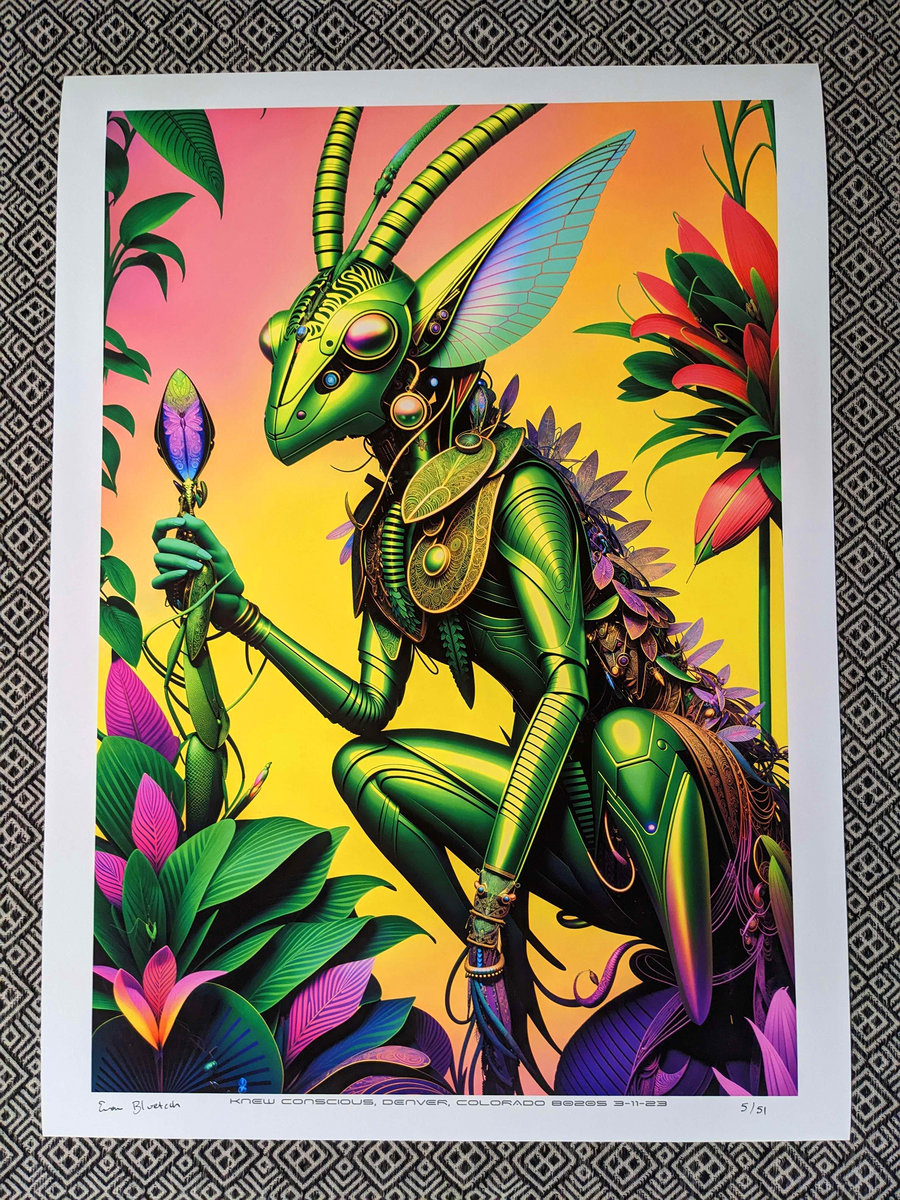 Mantis Spirit Warrior (art by Bluetech) | Bluetech