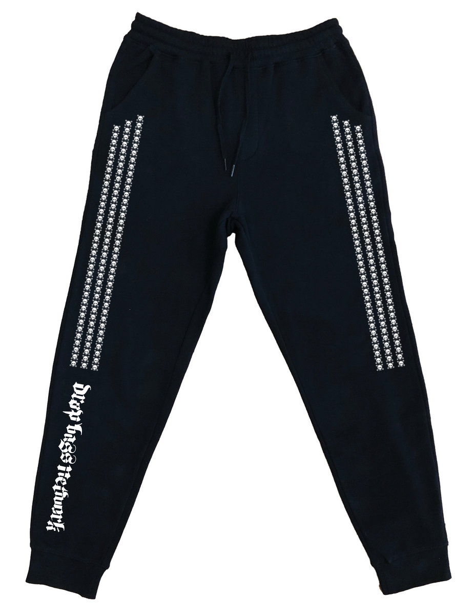 PNT001 : DBN SKULL 3 STRIPE SWEATPANTS | Drop Bass Network