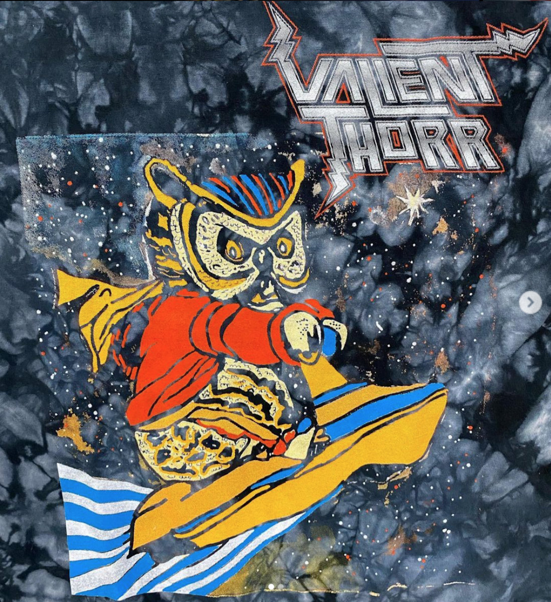 Jet Ski Tiger Owl in Outer Space Tye Dye T-Shirt | Valient Himself