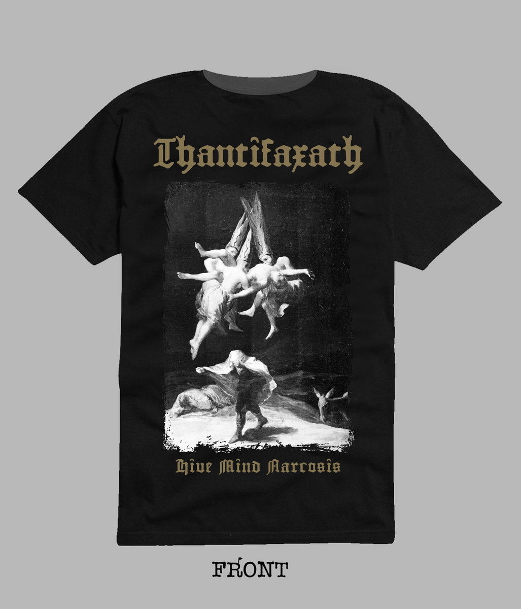 Thantifaxath - Hive Mind Narcosis Official T-Shirt | Dark Descent Records