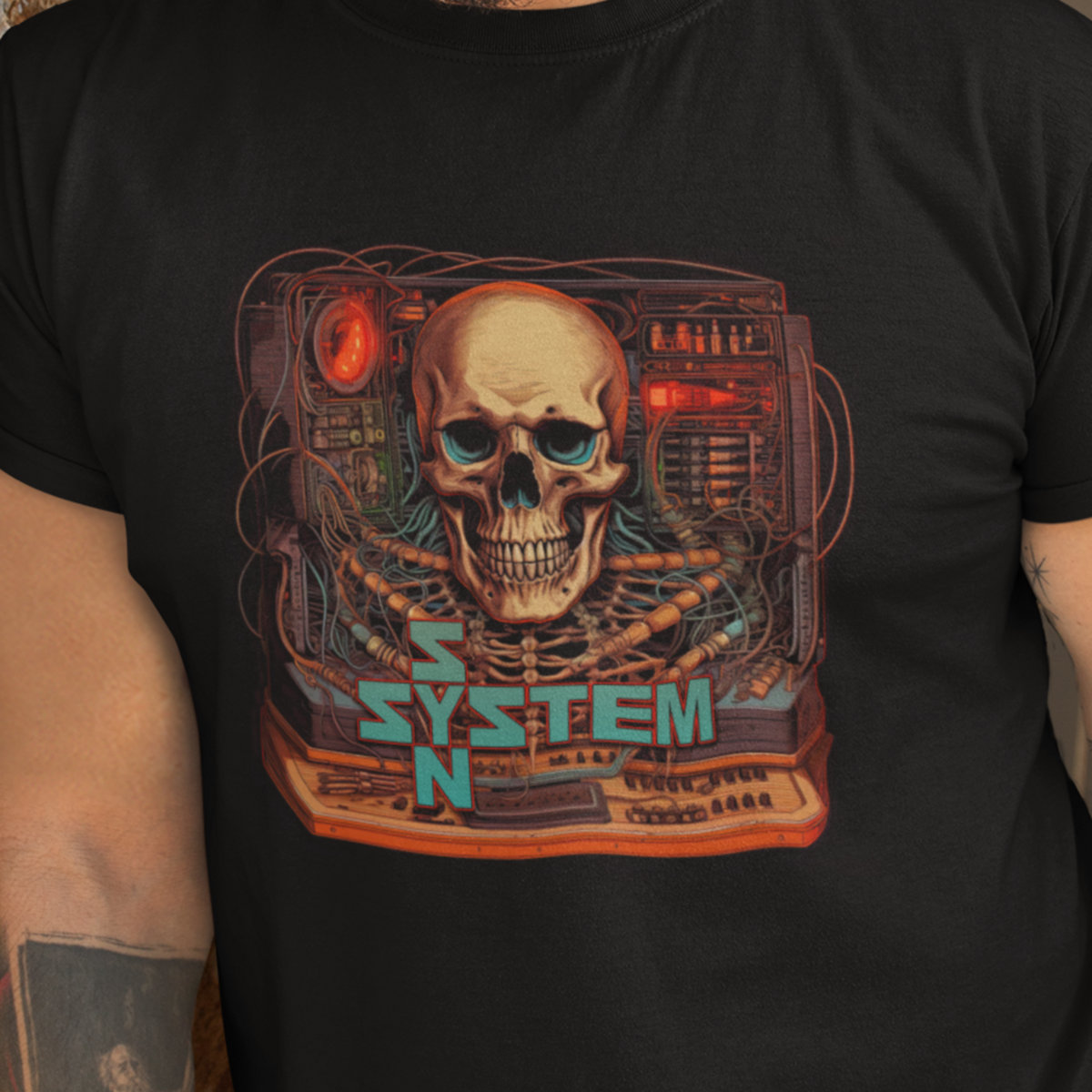 SYSTEM SYN Skull Synth shirt - color | system syn