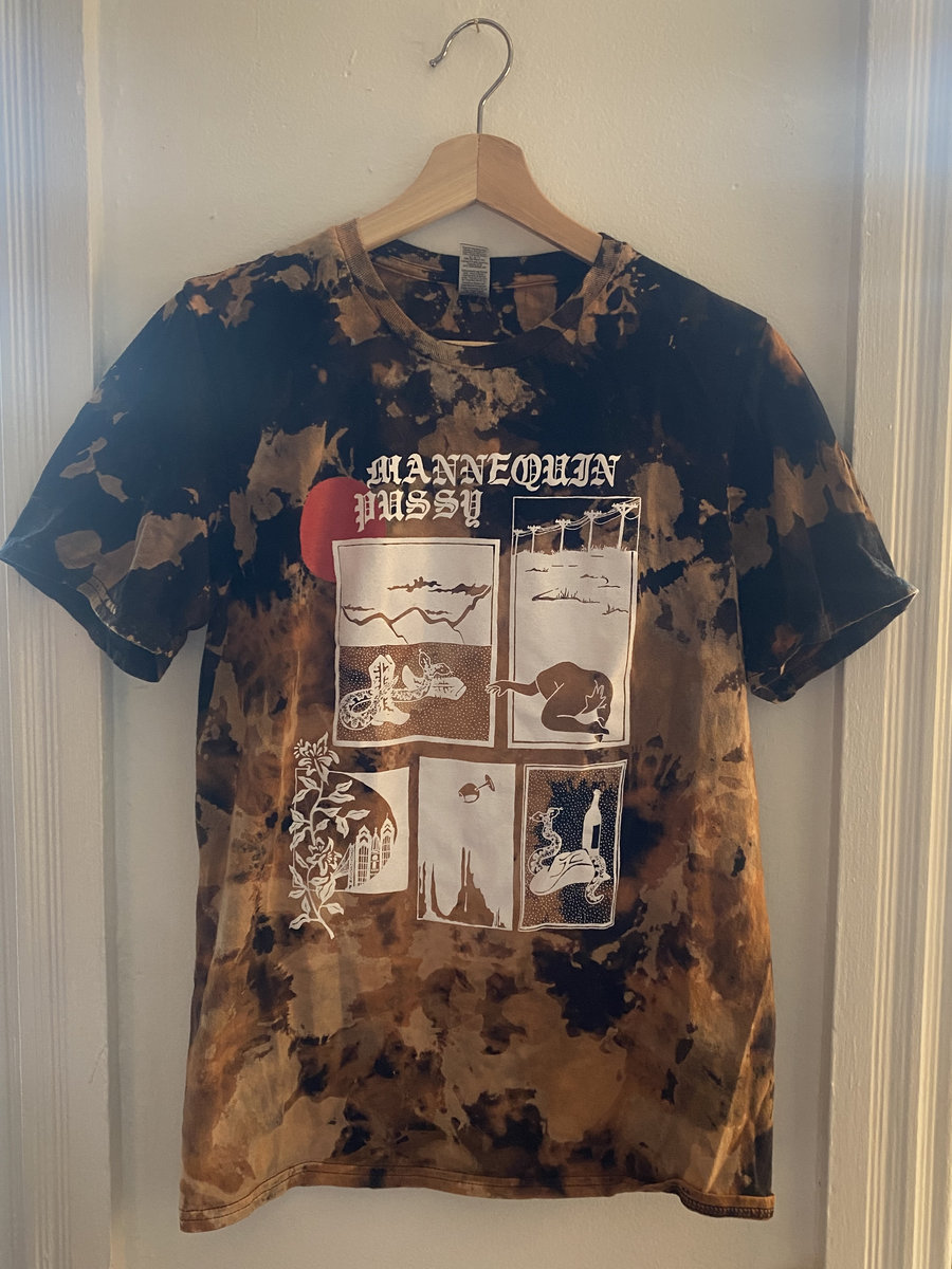 Bleach Dyed Red Sun Shirt (SMALL) | MANNEQUIN PUSSY