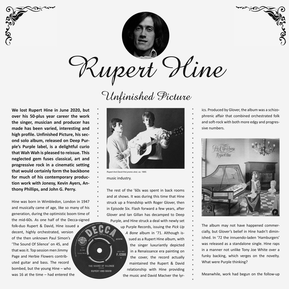 Unfinished Picture | Rupert Hine | Wah Wah Records Supersonic Sounds